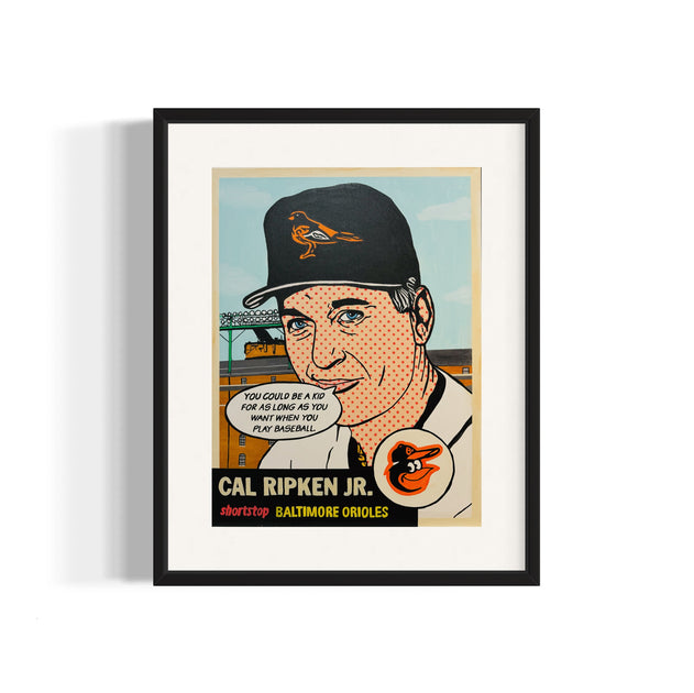 Cal Ripken Jr 1953 “Throwbacks”, 2024 Giclee Print – Brad Davis Art