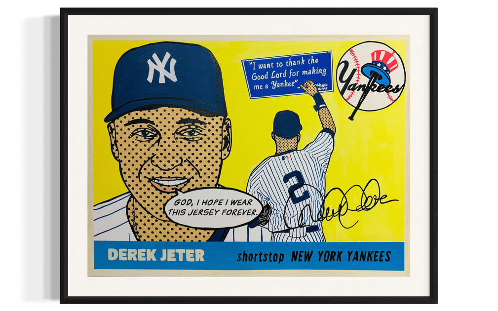 Derek Jeter 1955 “Throwbacks”, 2024 Giclee Print – Brad Davis Art