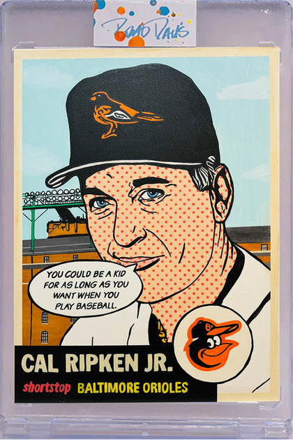 Cal Ripken Jr 1953 “Throwbacks” Card Art – Brad Davis Art