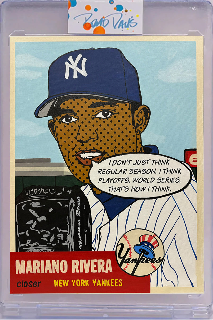 Mariano Rivera 1953 “Throwbacks” Card Art – Brad Davis Art
