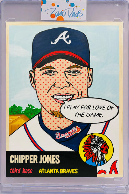Chipper Jones 1953 “Throwbacks” Card Art – Brad Davis Art