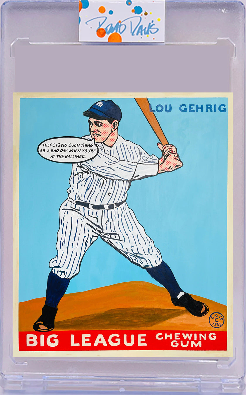 Lou Gehrig 1933 “Holy Grails” Series Card Art /10 – Brad Davis Art